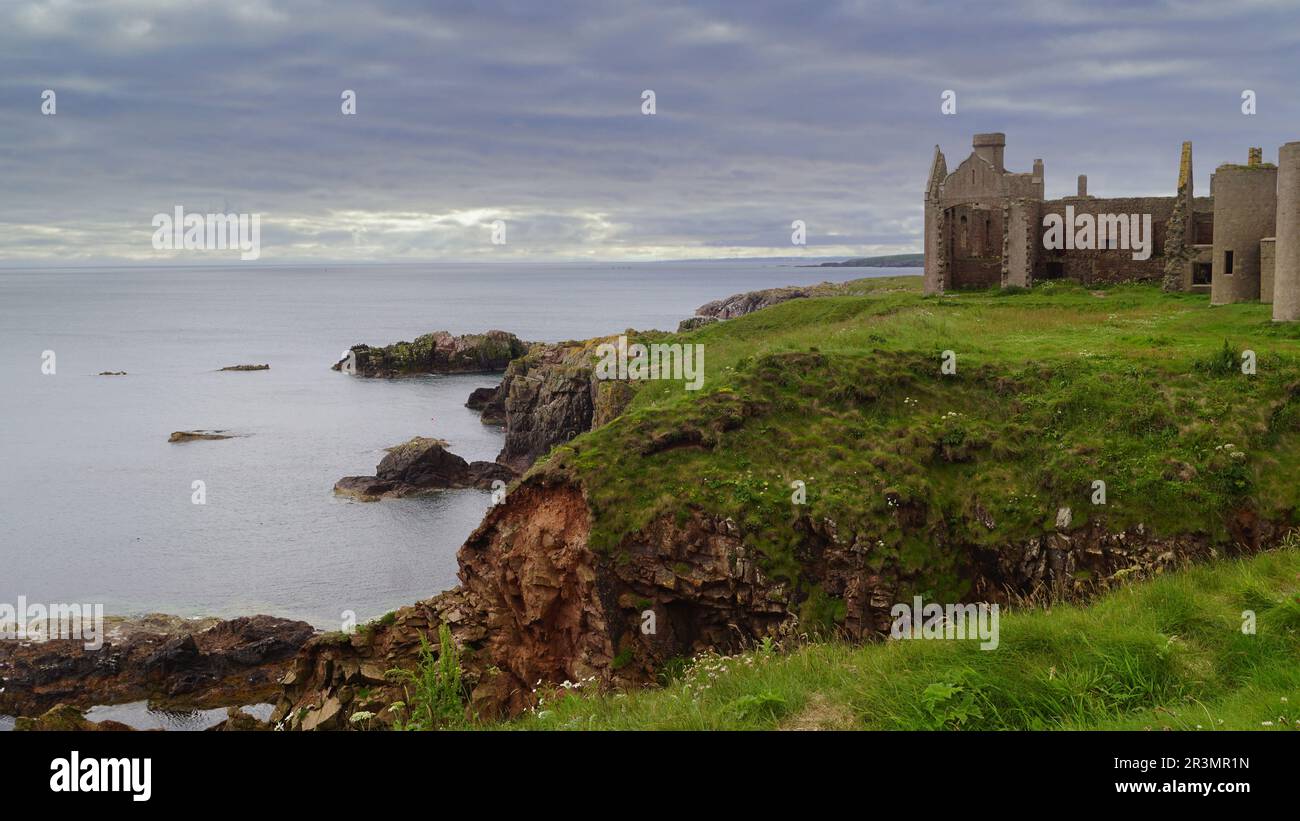 The New Slains Castle in Scotland Stock Photo - Alamy