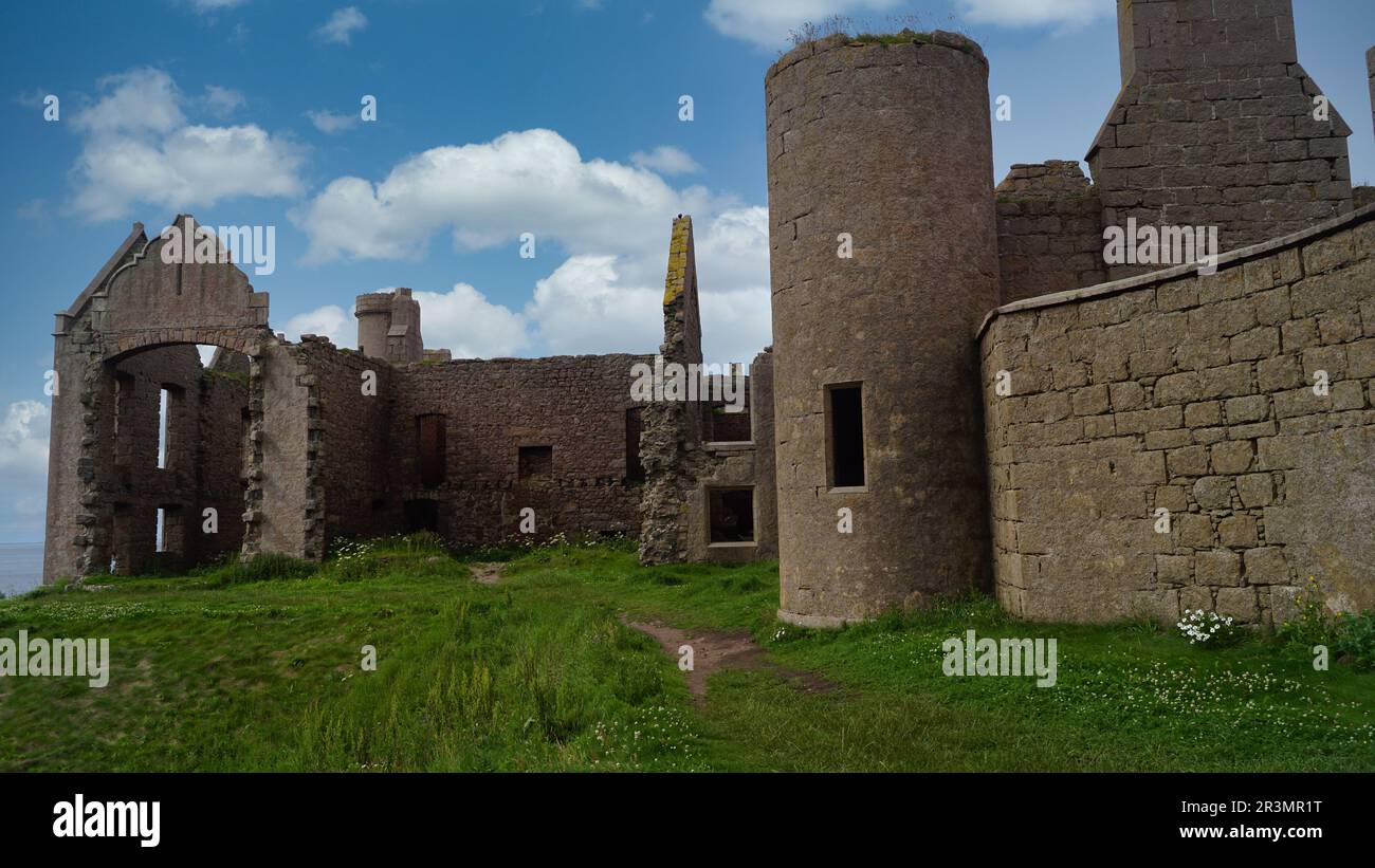 The New Slains Castle in Scotland Stock Photo - Alamy