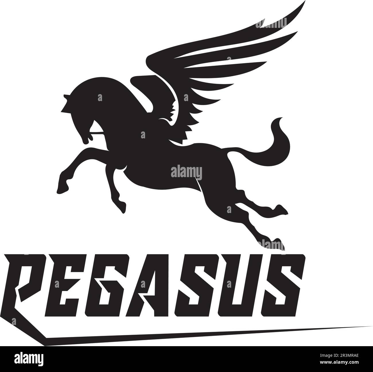 Pegasus Vector Logo Template vector illustration Stock Vector Image ...