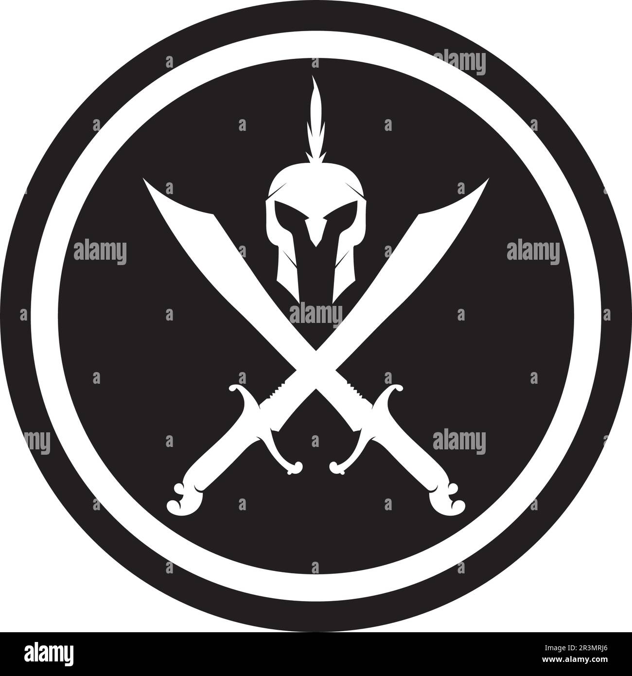 Cross swords icon flat. Simple vector symbol and bonus icon Stock ...