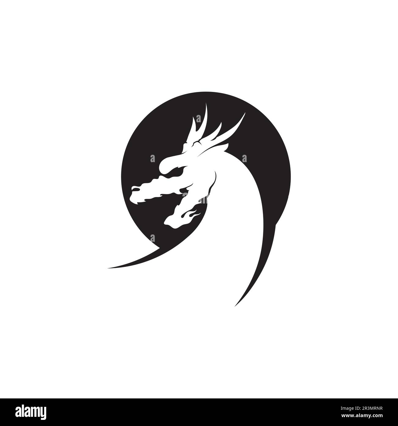 Dragon vector icon illustration design logo template Stock Vector Image & Art - Alamy