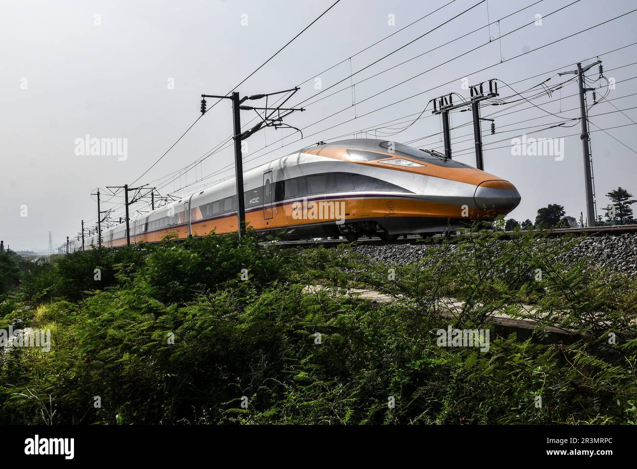 Bandung, Indonesia. 24th May, 2023. A bullet train bound for Jakarta ...