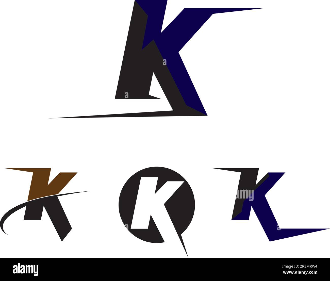 k letter k logo design and vector Stock Vector Image & Art - Alamy