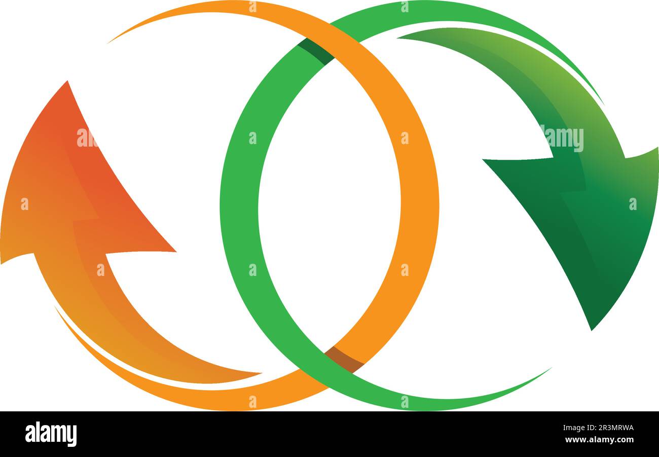 Arrows vector illustration icon Logo Template design Stock Vector Image & Art - Alamy