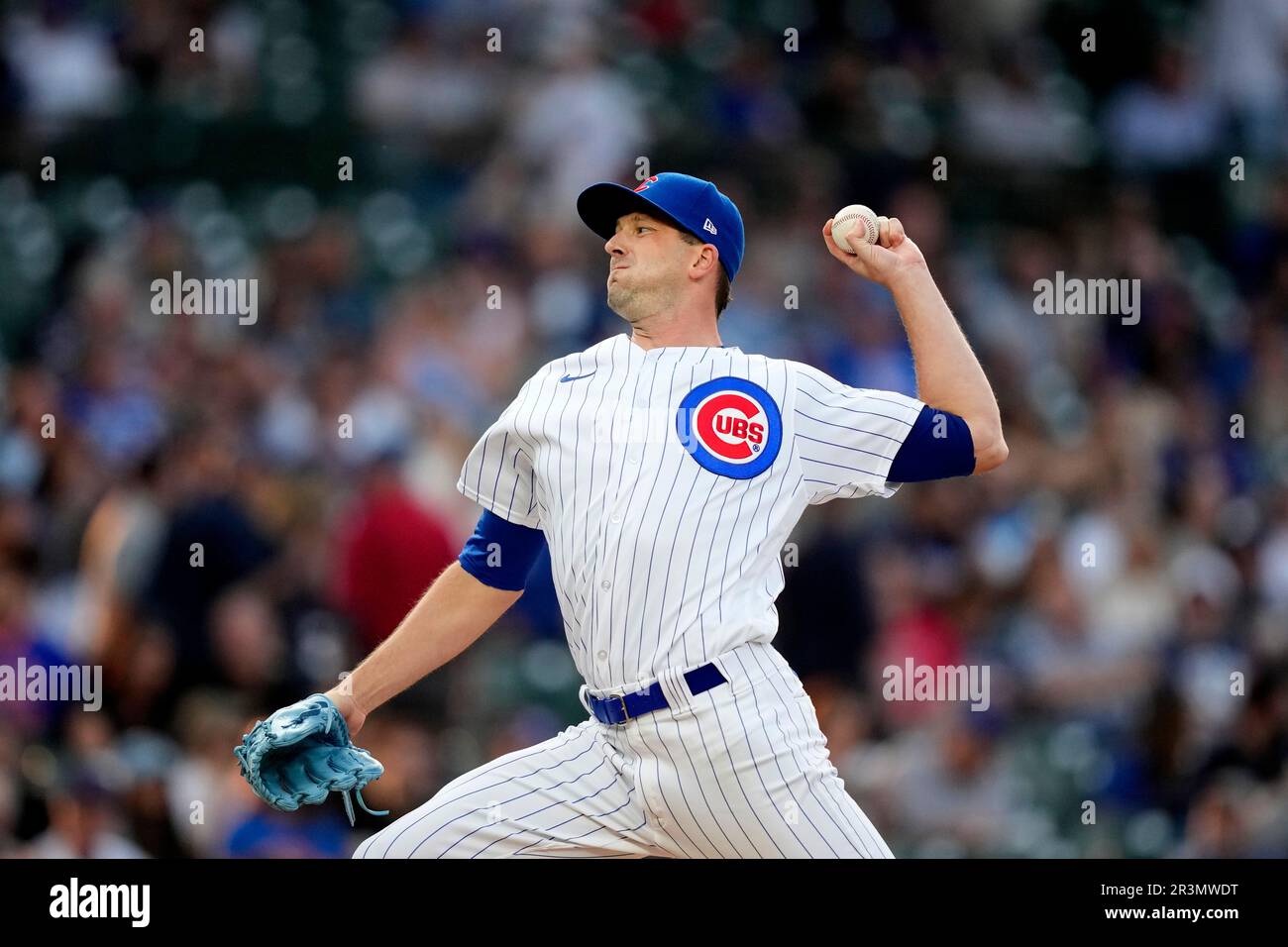 Chicago Cubs starting pitcher Drew Smyly delivers in a baseball game ...