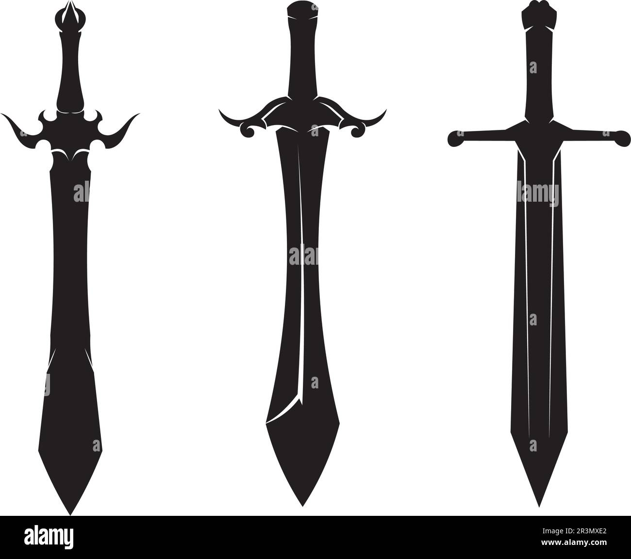 Cross swords icon flat. Simple vector symbol and bonus icon Stock ...