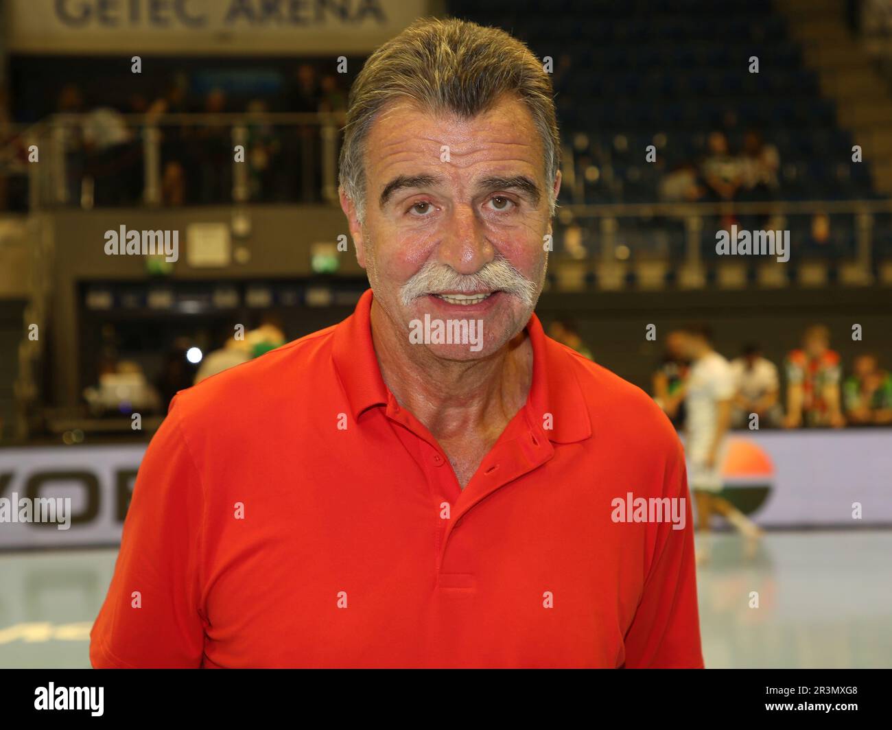 Former DHB national coach Heiner Brand visiting Magdeburg on October ...