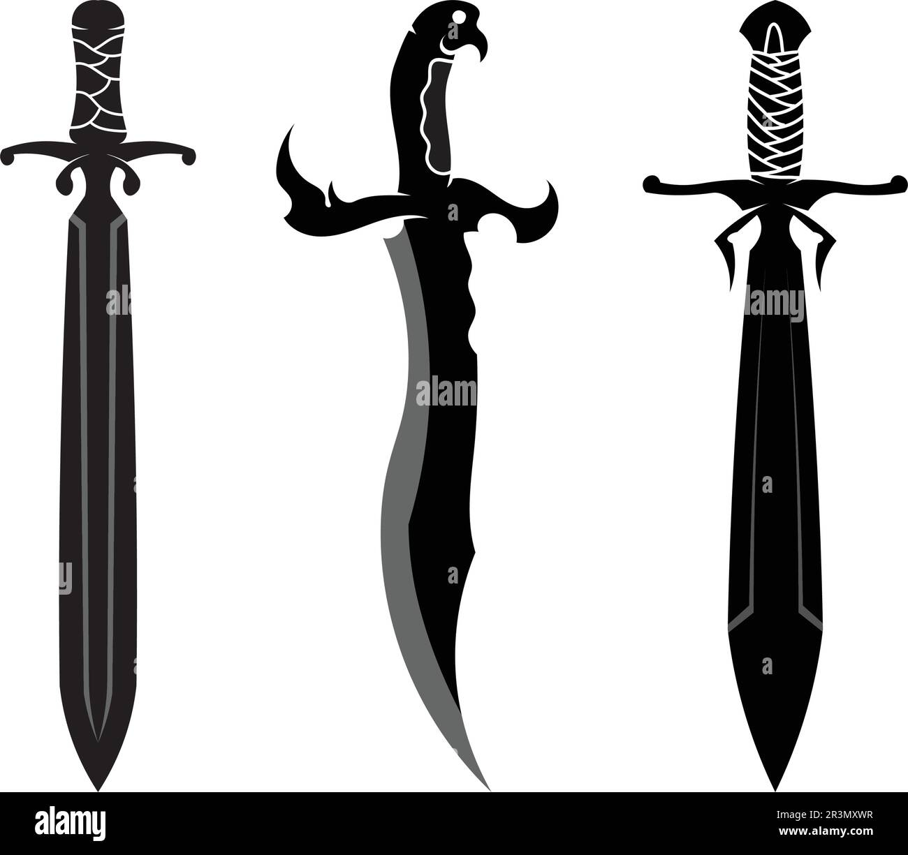 Cross swords icon flat. Simple vector symbol and bonus icon Stock ...