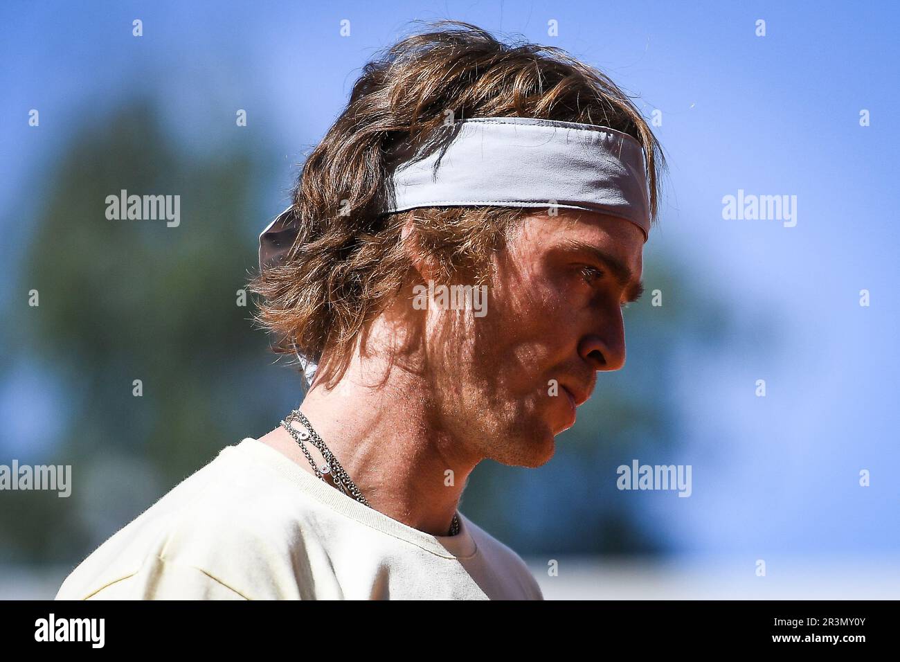 Paris, France, France. 24th May, 2023. Andrey RUBLEV of Russia during a ...