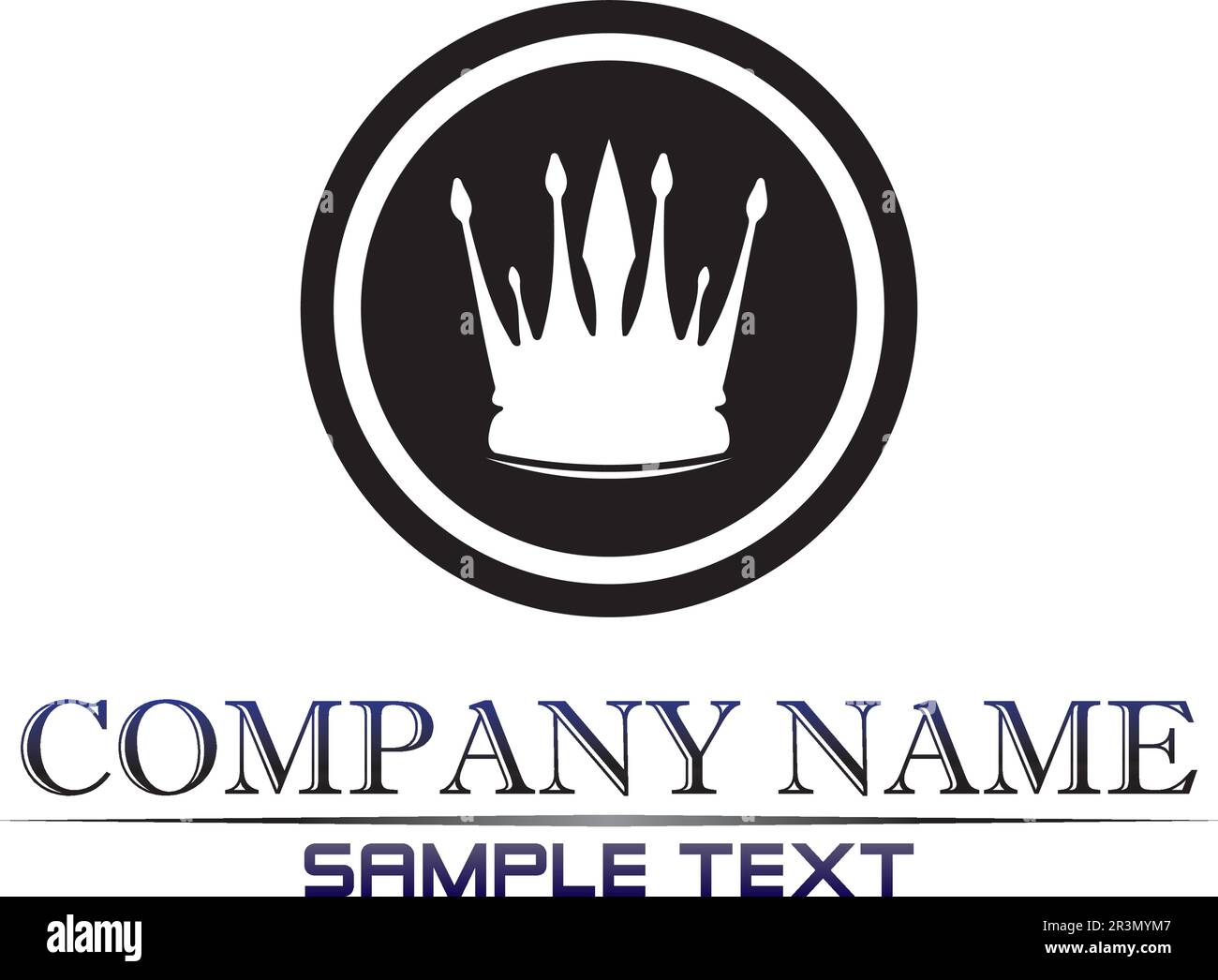Crown Logo and king Template vector illustration Stock Vector Image ...