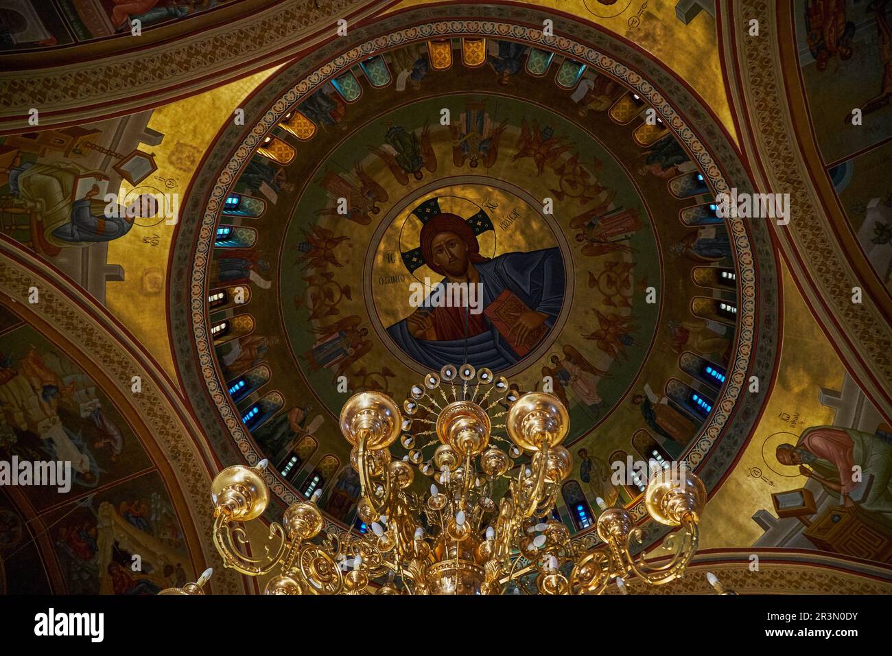 Golden Interior of the Orthodox Metropolitan or Church Candlemas of the ...