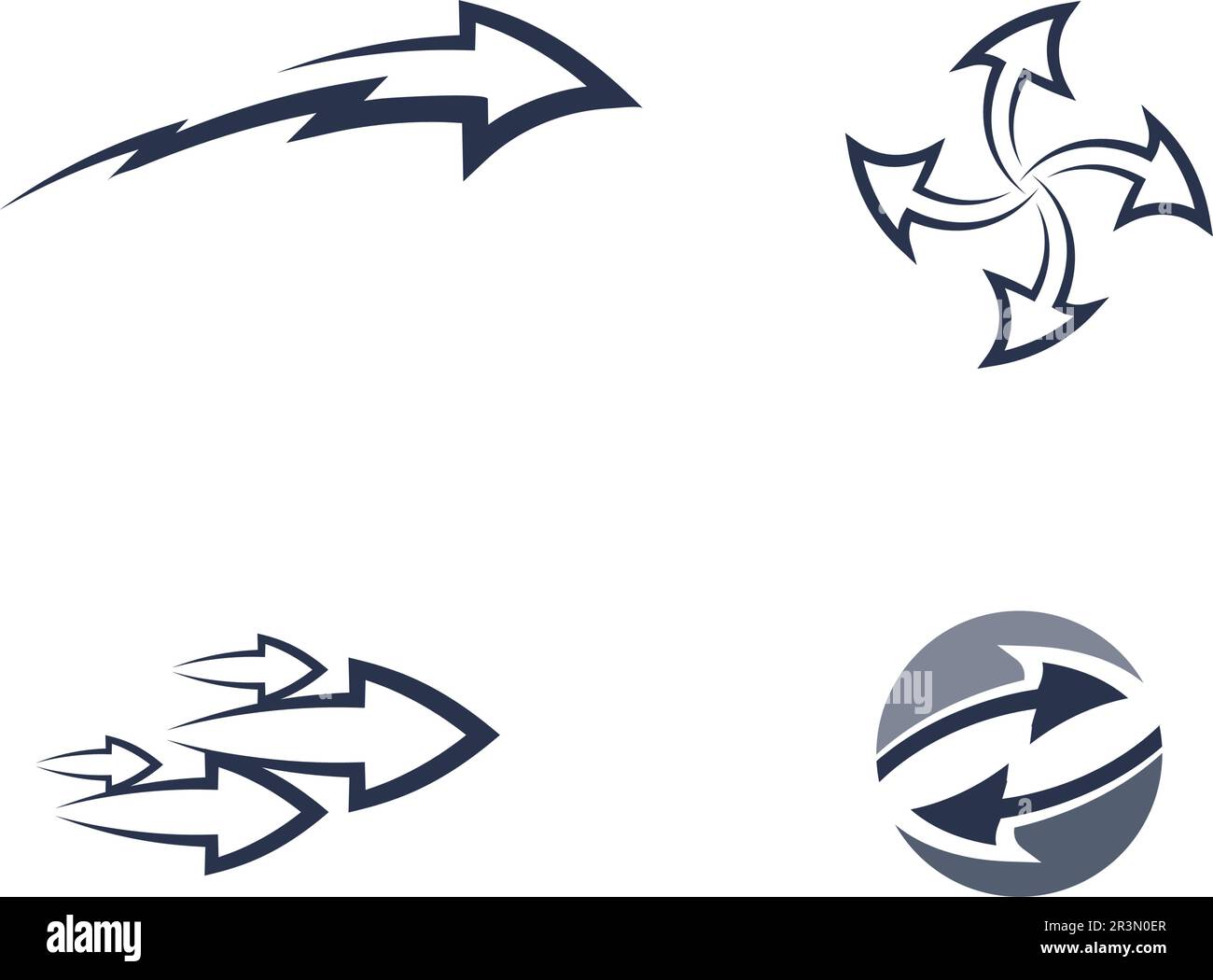 Arrows vector illustration icon Logo Template design Stock Vector Image & Art - Alamy