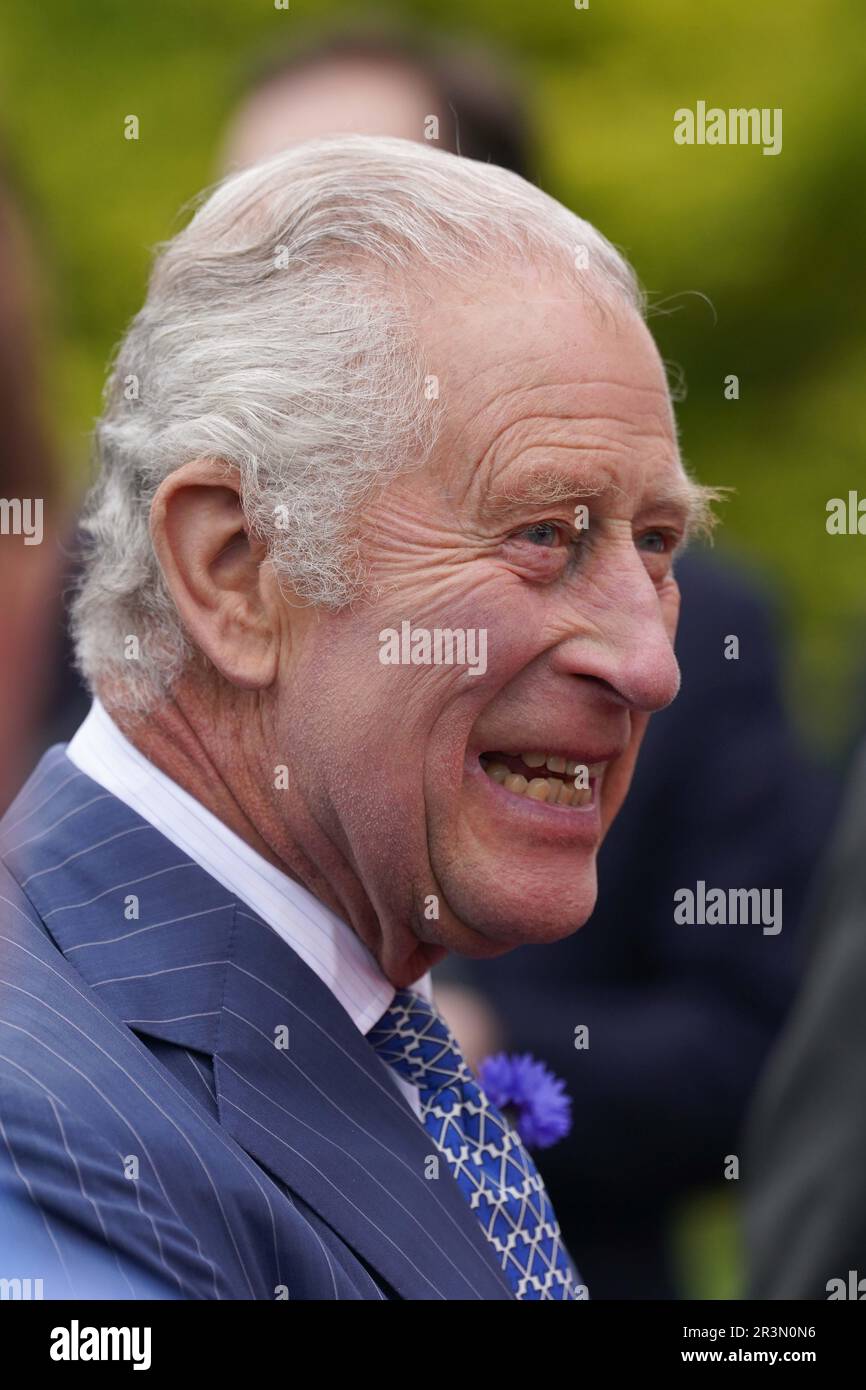 King Charles III attends a Garden Party at Hillsborough Castle, Co Down ...