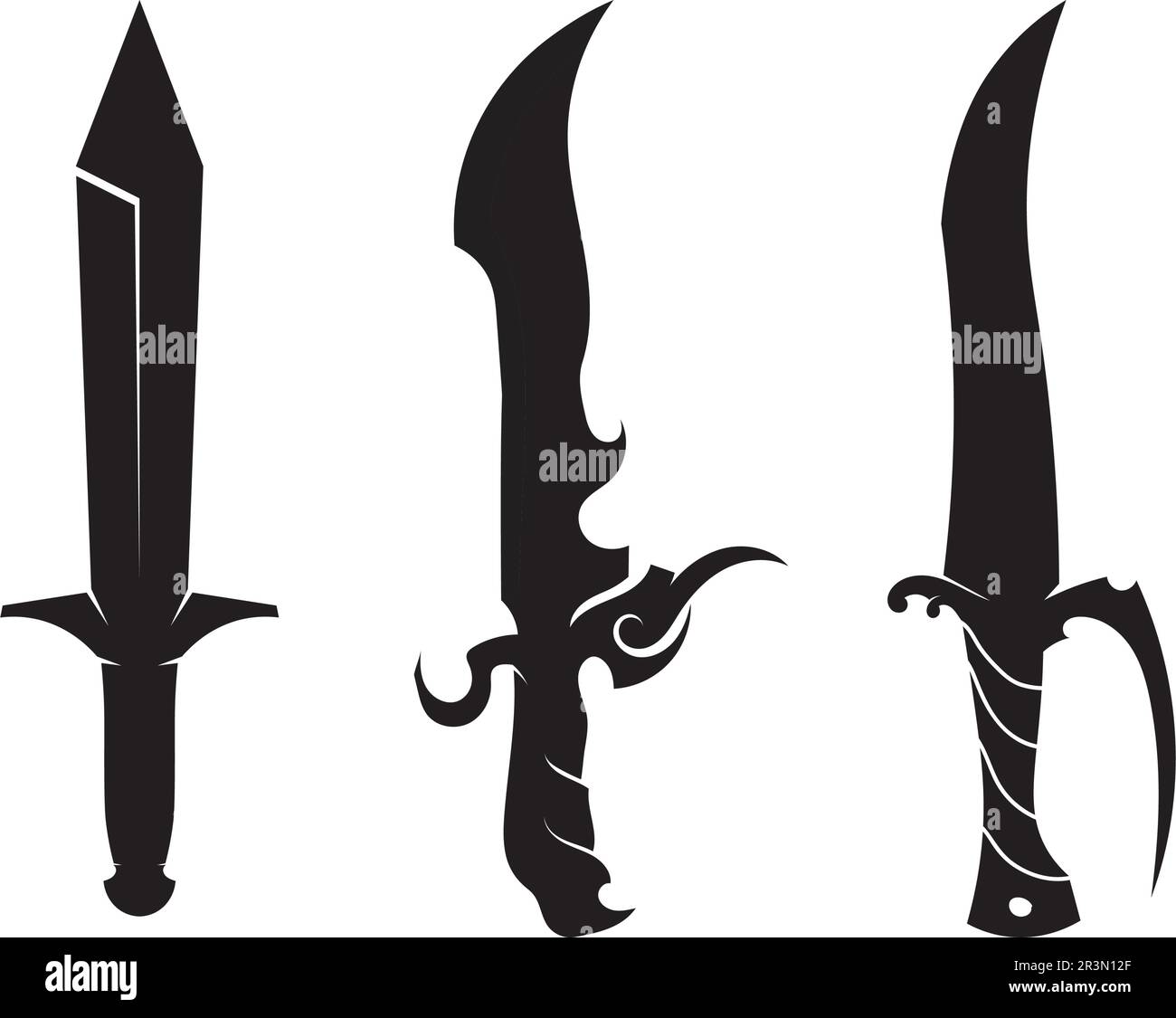 Cross swords icon flat. Simple vector symbol and bonus icon Stock ...