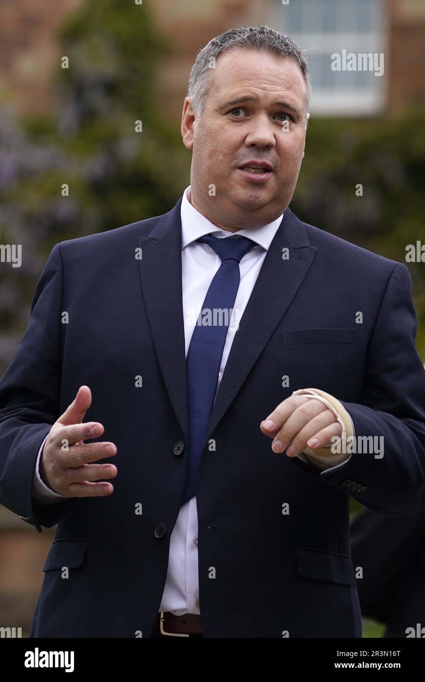 Detective Chief Superintendent John Caldwell, attends a Garden Party at ...