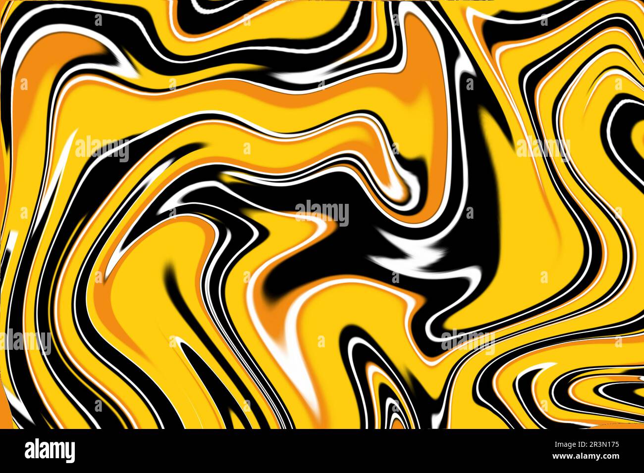 Yellow and black color liquid abstract background Stock Photo - Alamy