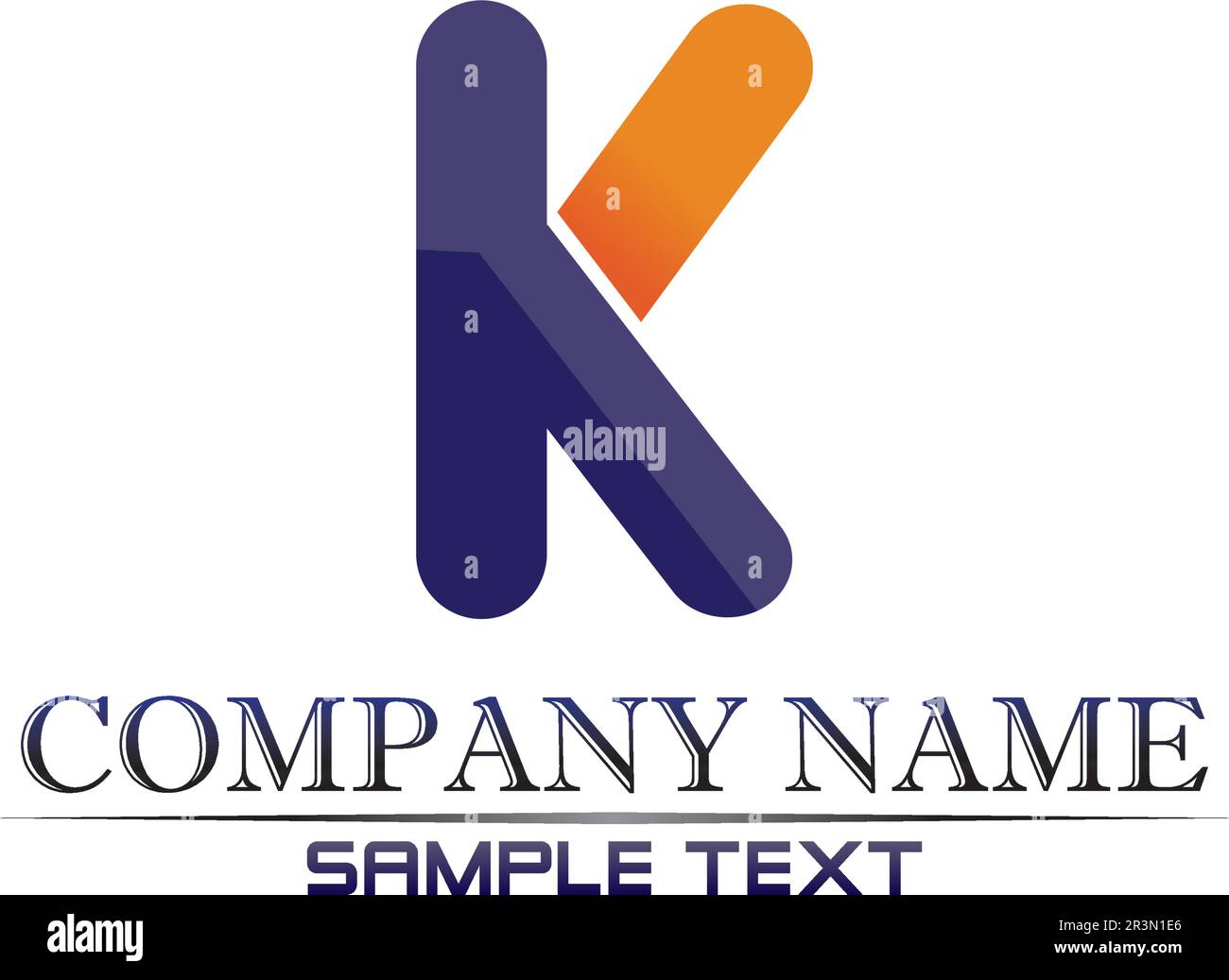 k letter k logo design and vector Stock Vector Image & Art - Alamy