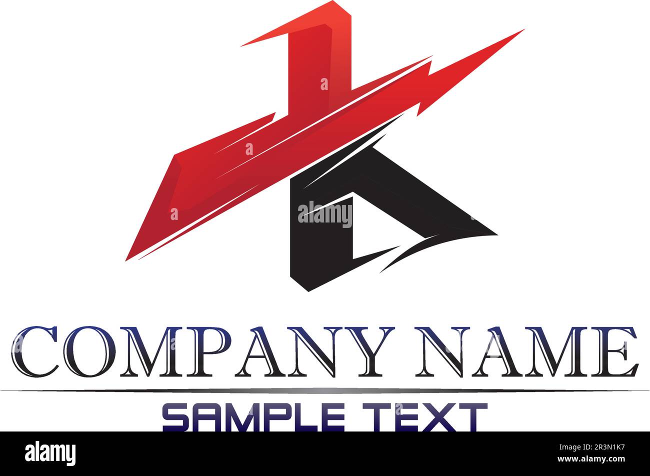 k letter k logo design and vector Stock Vector Image & Art - Alamy