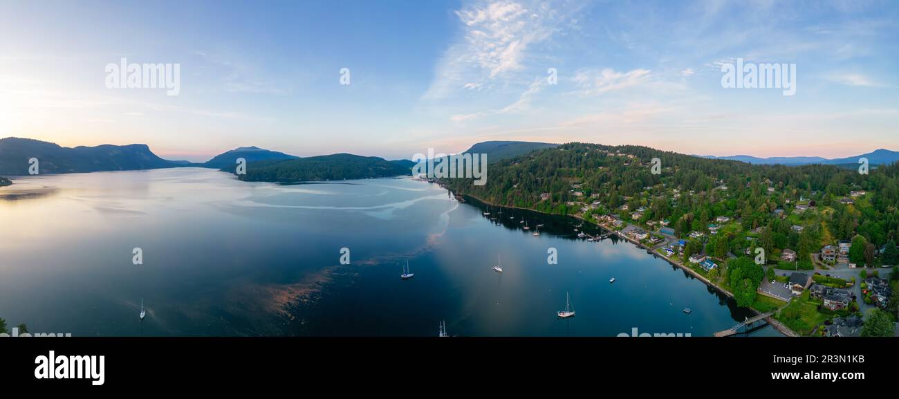 Aerial Panoramic View of Islands on the West Coast of Pacific Ocean ...