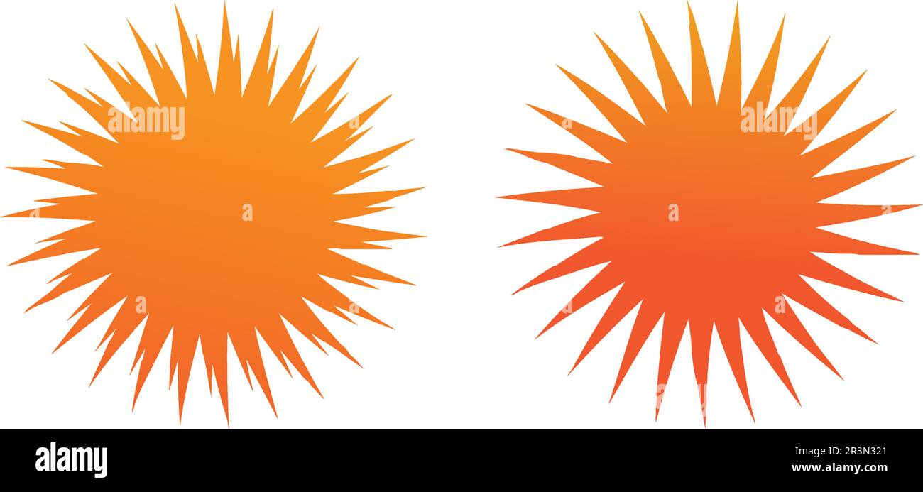 Sun logo and symbols star icon web Vector Stock Vector Image & Art - Alamy