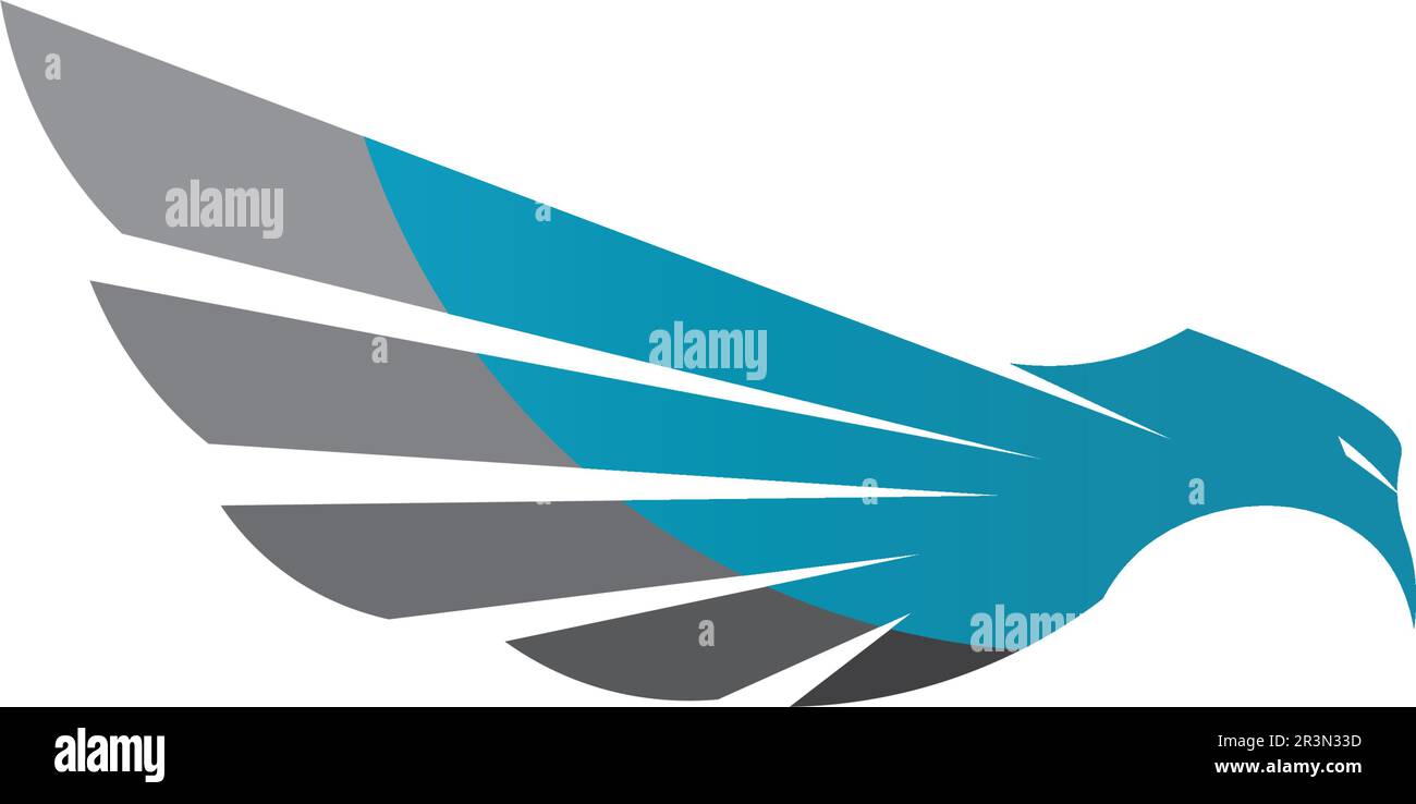 Wing bird falcon love logo Stock Vector Image & Art - Alamy