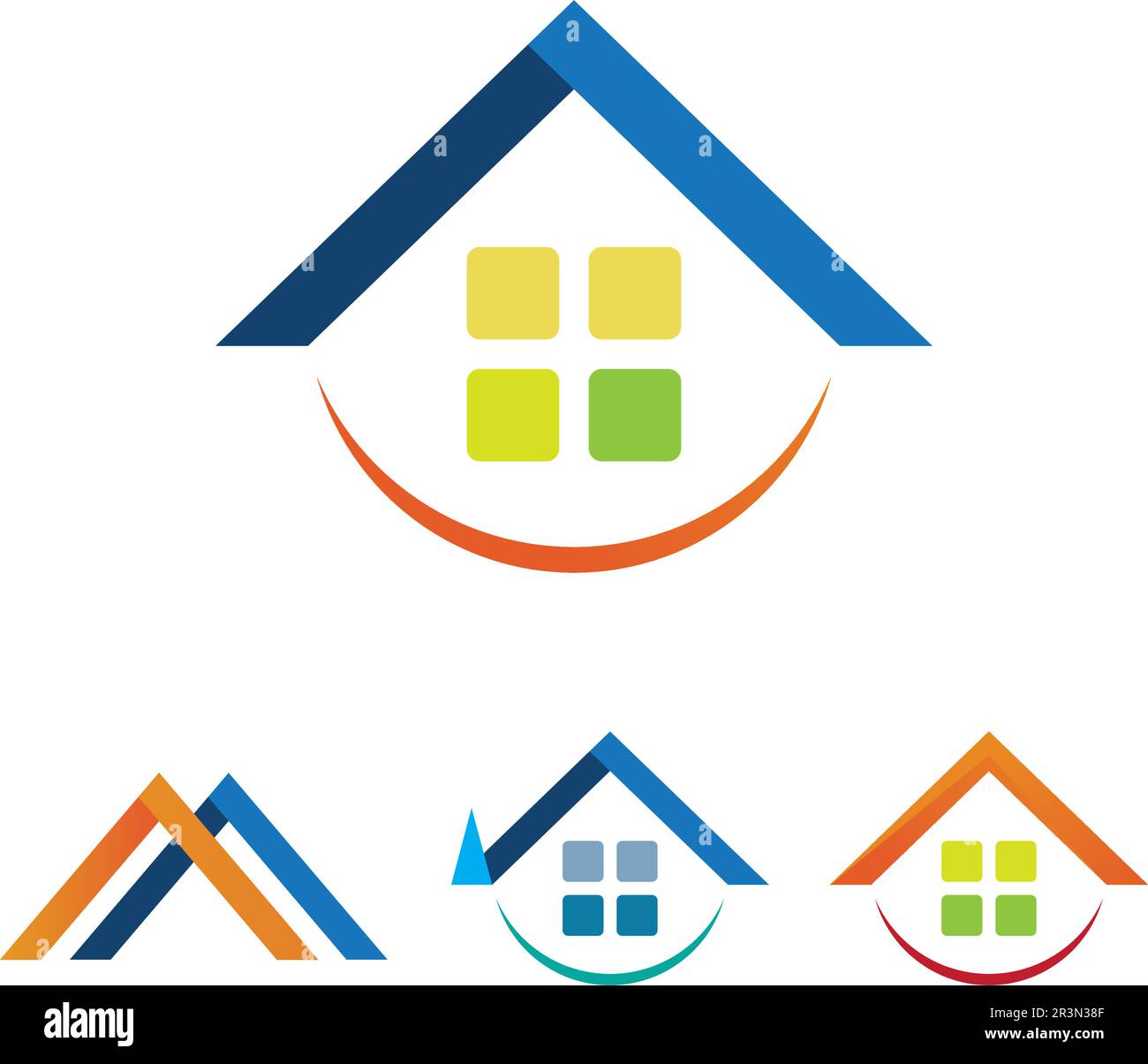 Real estate and home buildings logo icons template Stock Vector Image ...