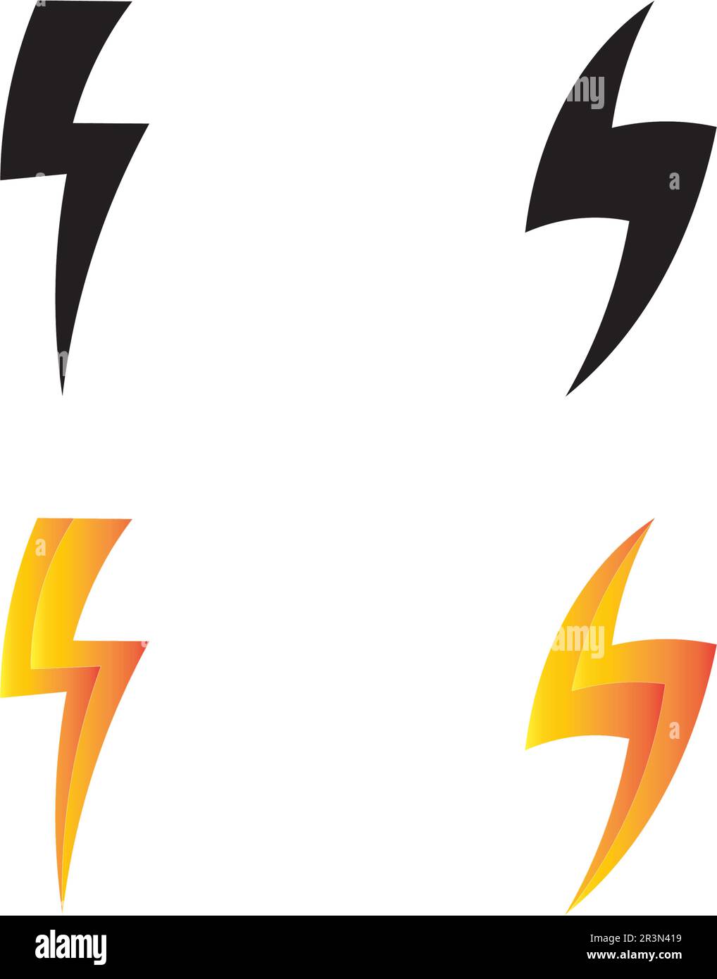 bolt electric Vector lightning icon logo and symbols Stock Vector Image ...