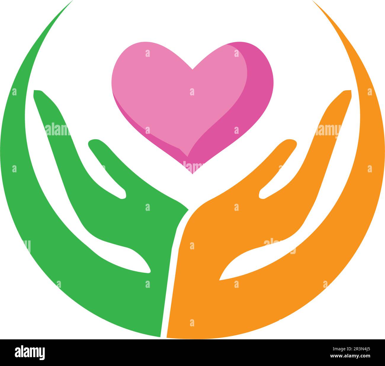 Hand and help vector logo and symbols template icons app Stock Vector ...