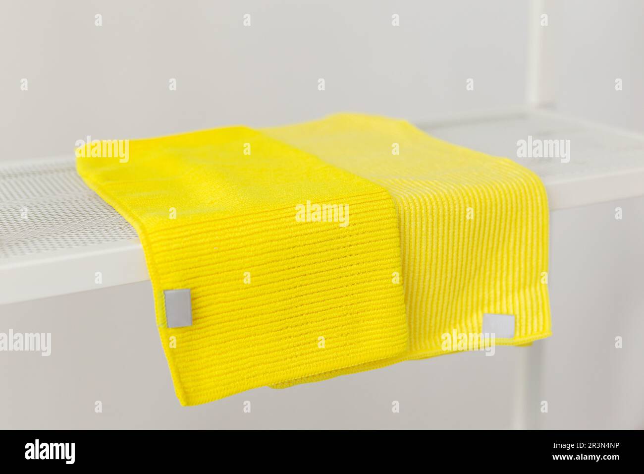 Dust rags and spring cleaning at home. Household chores and ...