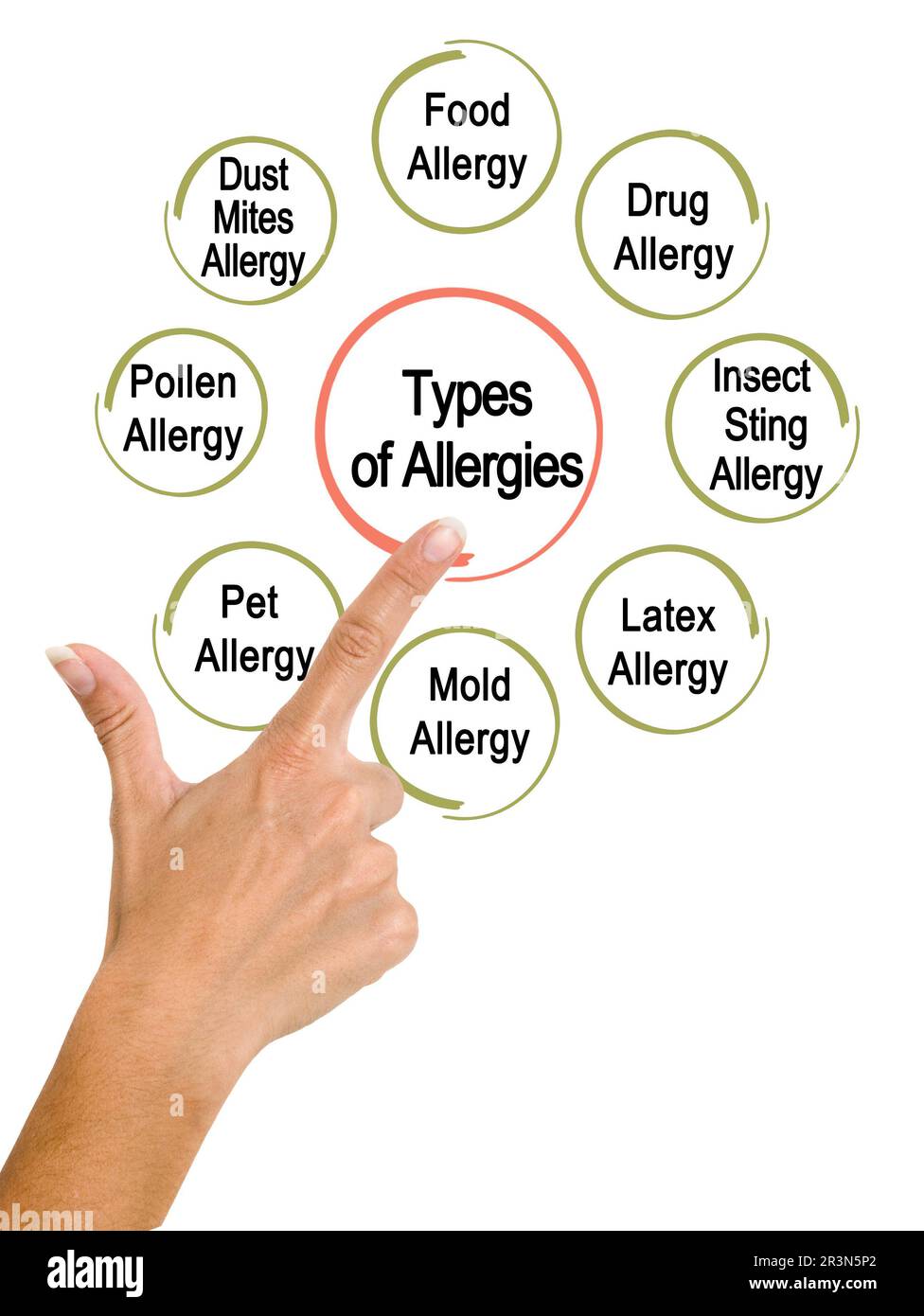 Presenting Eight Types of Allergies Stock Photo - Alamy