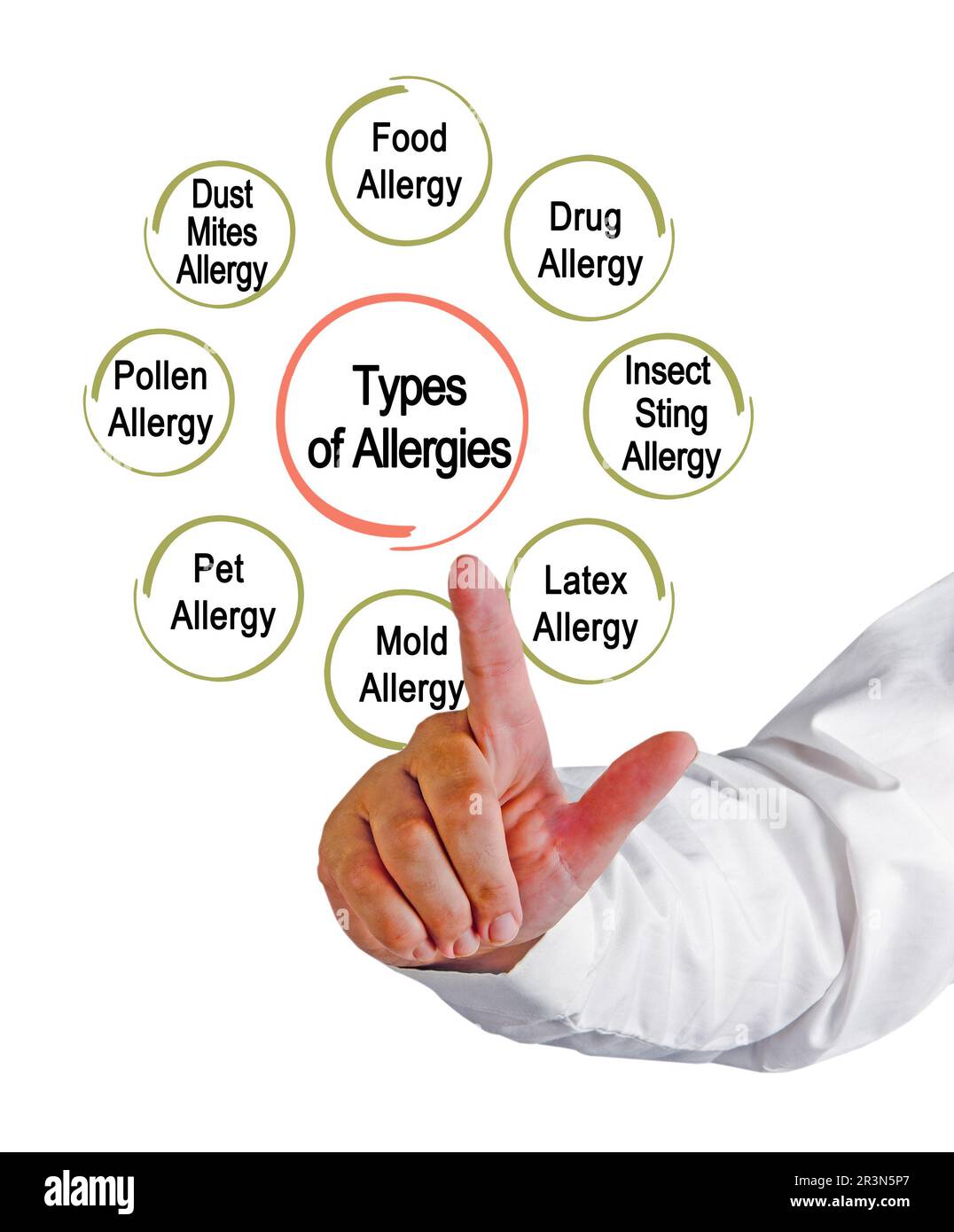 Presenting Eight Types of Allergies Stock Photo - Alamy