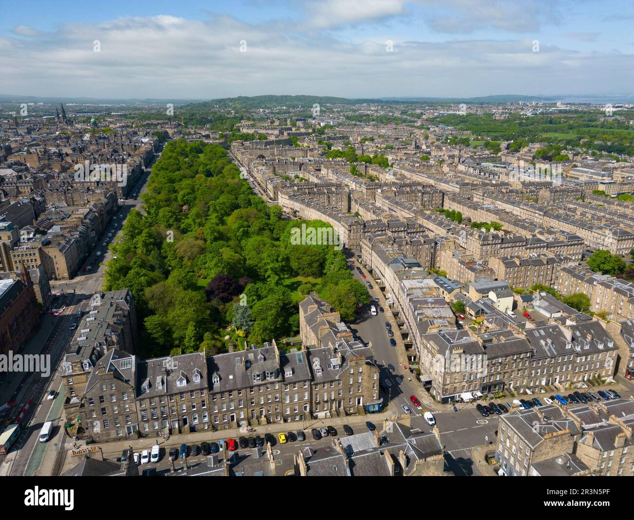 Edinburgh new town aerial hi-res stock photography and images - Alamy