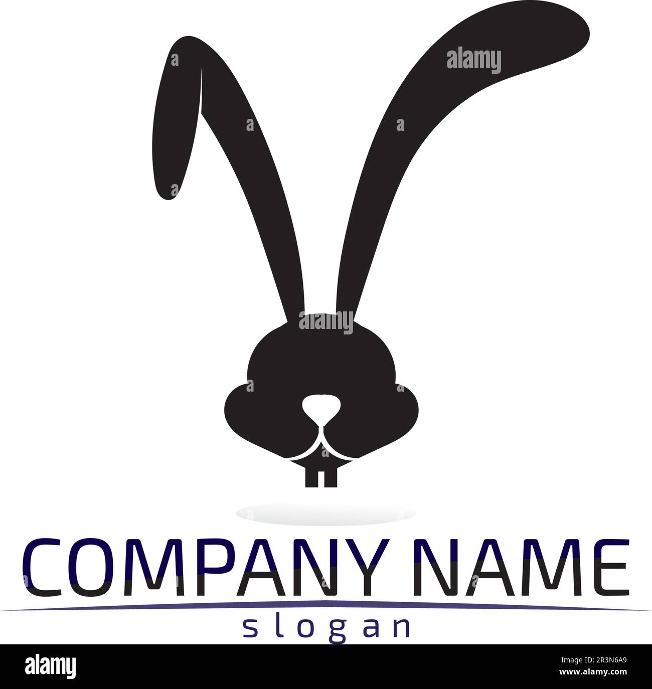 Rabbit vector Logo template and animal icon design Stock Vector Image ...