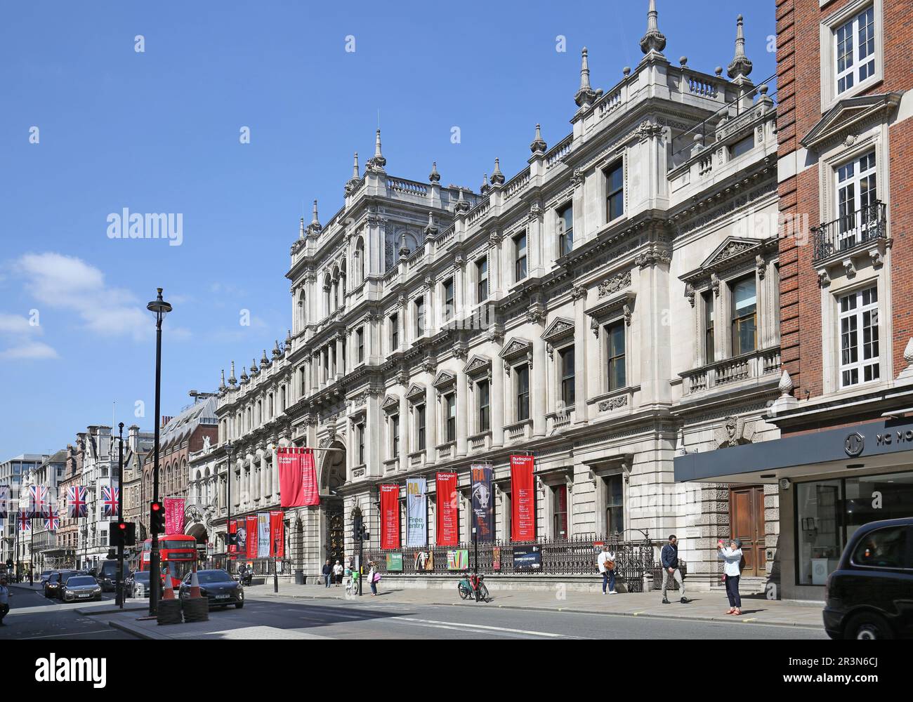 Burlington House, Piccadilly, London, UK. Home to the The Royal Academy ...