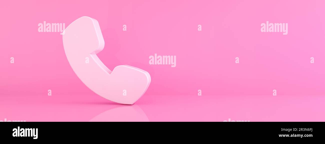 3d phone symbol panoramic Stock Photo - Alamy