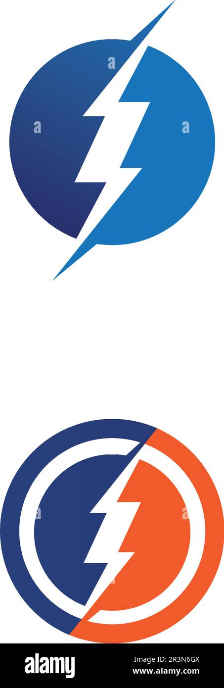 bolt electric Vector lightning icon logo and symbols Stock Vector Image ...