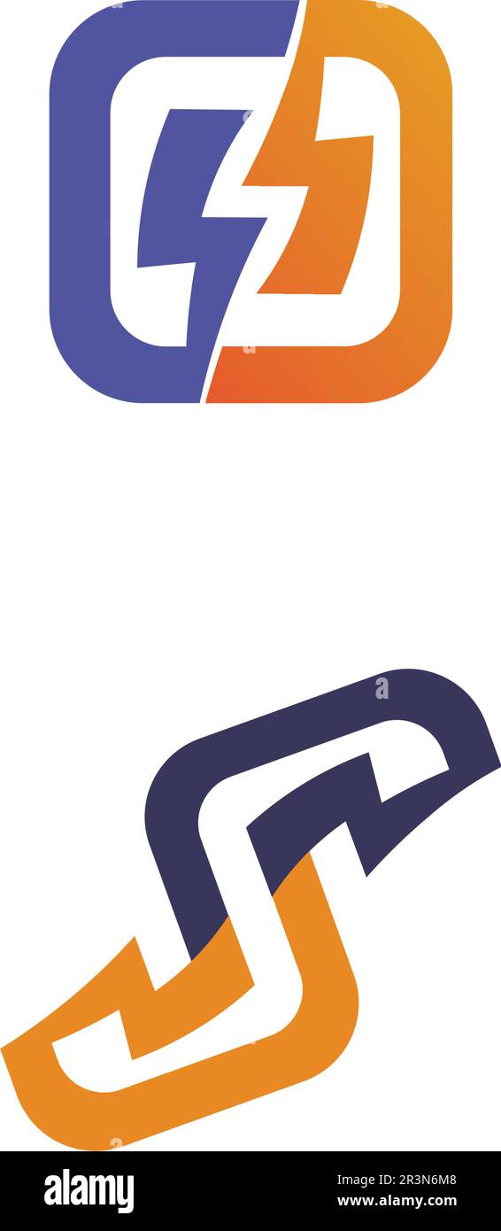 bolt electric Vector lightning icon logo and symbols Stock Vector Image ...