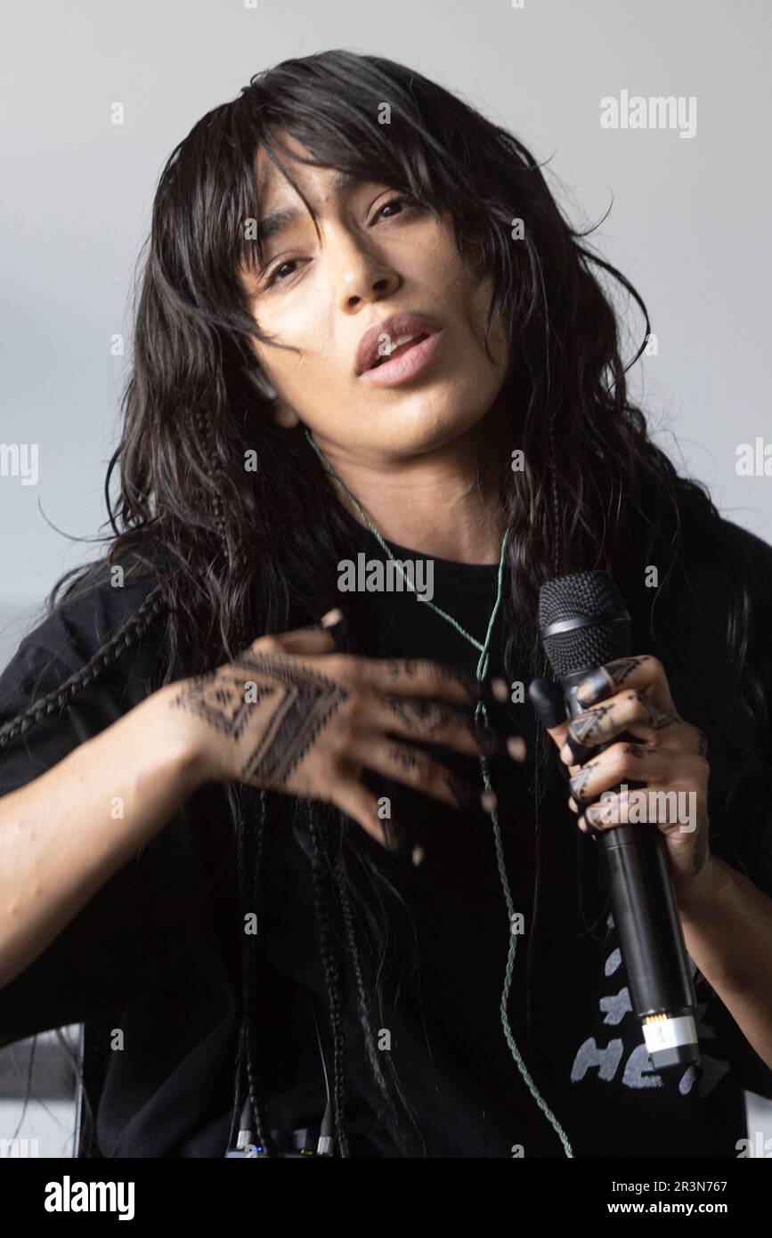 Mannheim, Germany. 24th May, 2023. Loreen, Swedish singer and winner of ...
