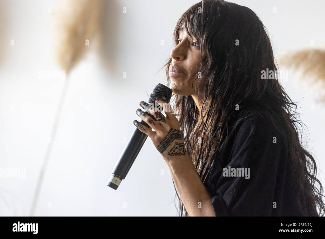Mannheim, Germany. 24th May, 2023. Loreen, Swedish singer and winner of ...