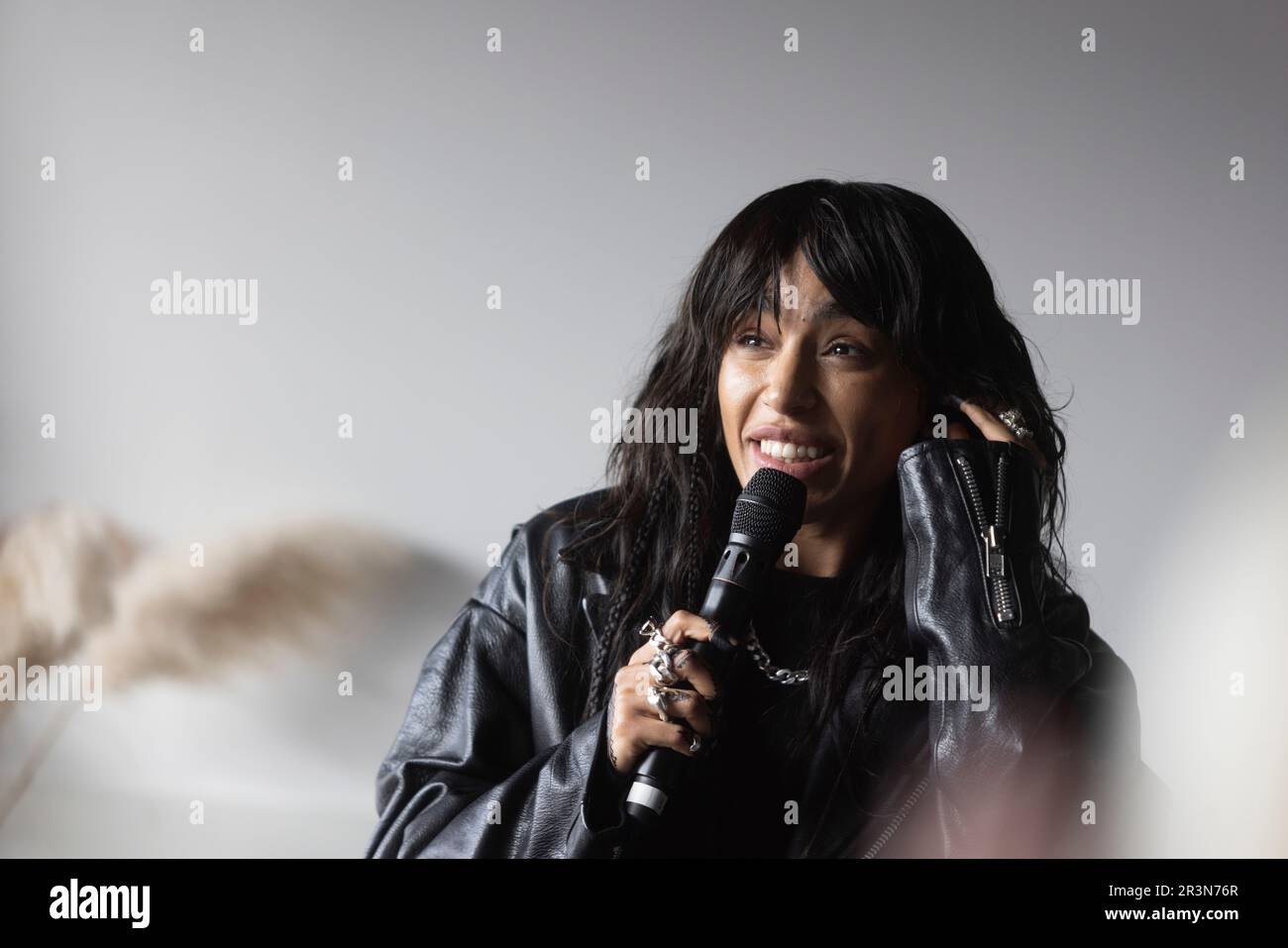 Mannheim, Germany. 24th May, 2023. Loreen, Swedish singer and winner of ...