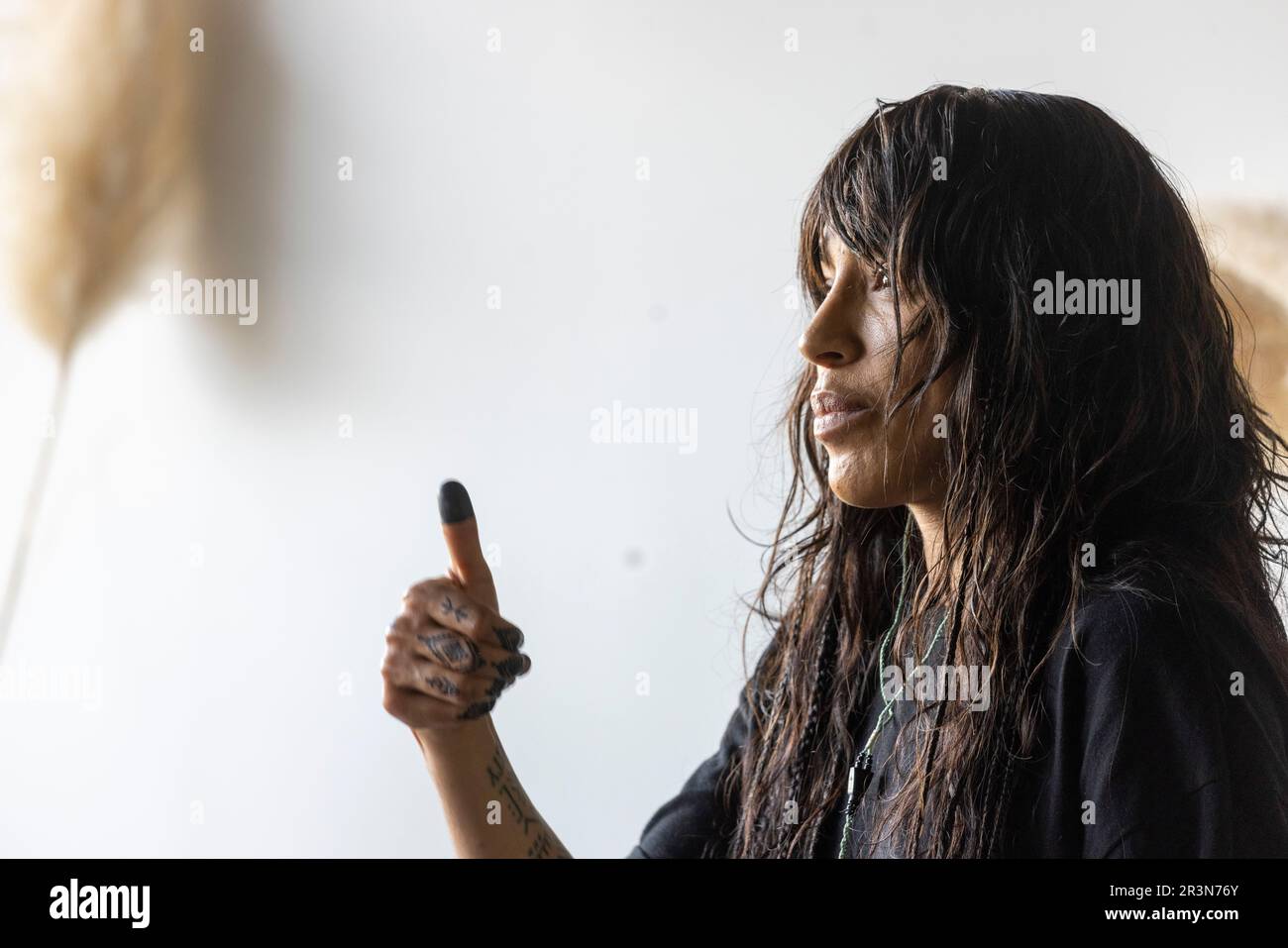 Mannheim, Germany. 24th May, 2023. Loreen, Swedish singer and winner of ...