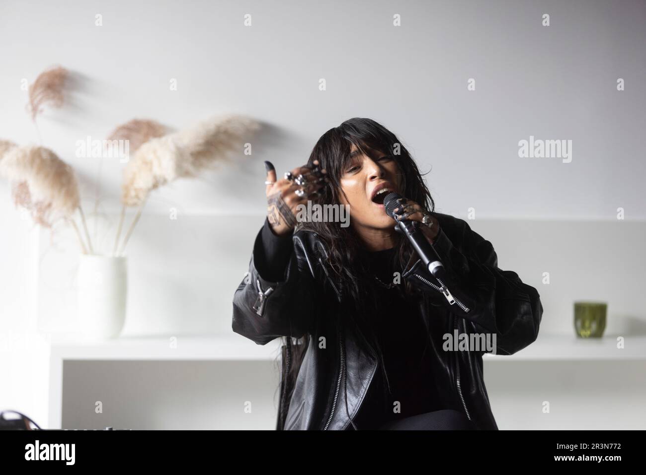 Mannheim, Germany. 24th May, 2023. Loreen, Swedish singer and winner of ...