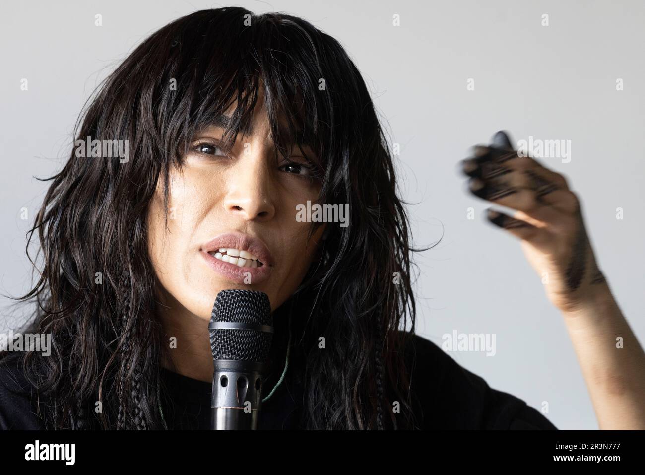 Mannheim, Germany. 24th May, 2023. Loreen, Swedish singer and winner of ...