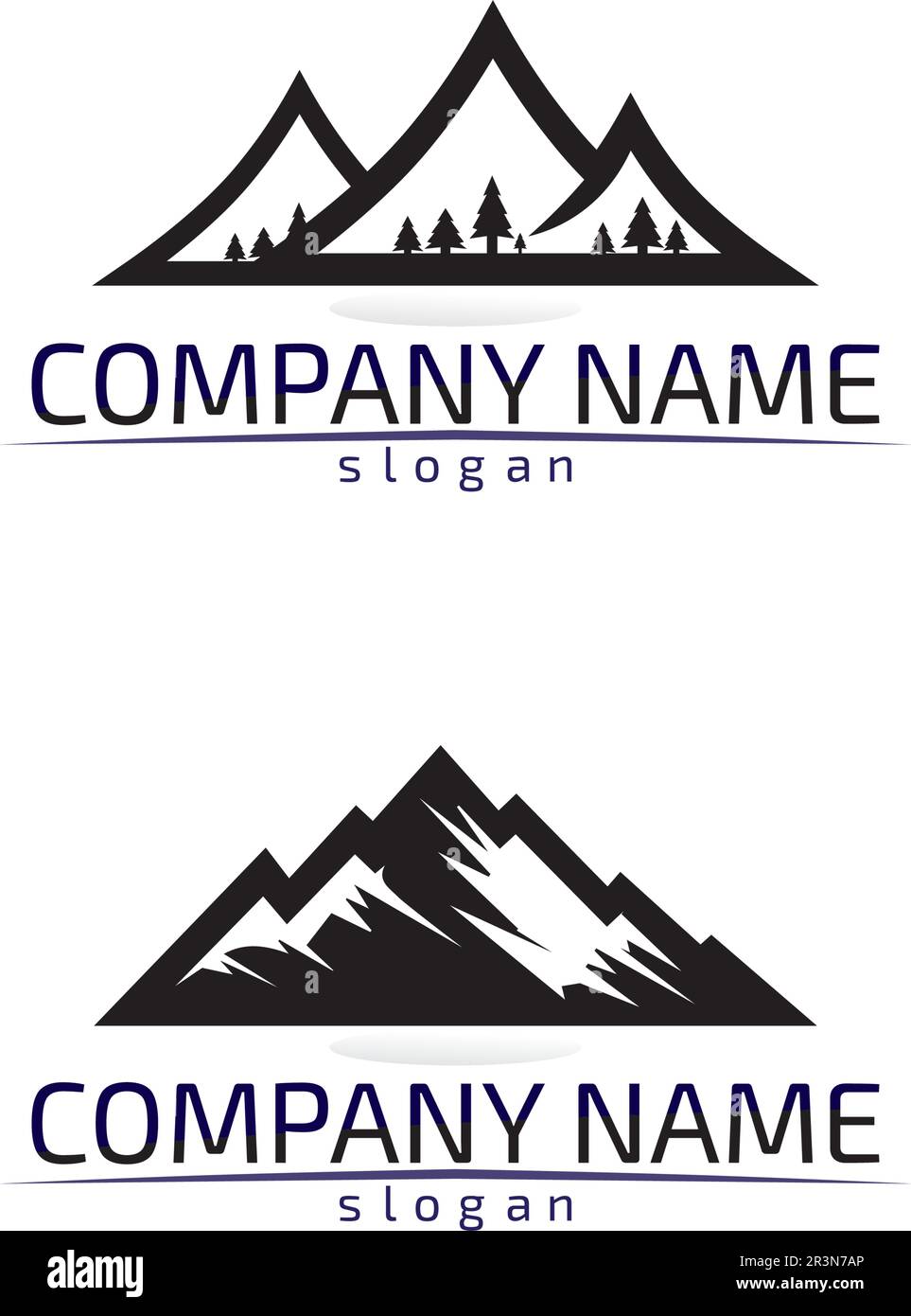 Mountain nature landscape logo and symbols icons template design Vector ...
