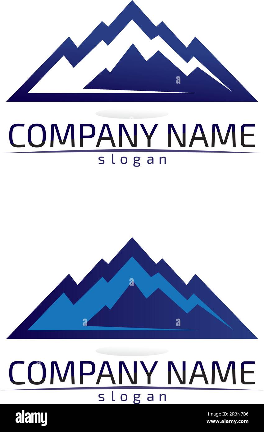 Mountain nature landscape logo and symbols icons template design Vector ...