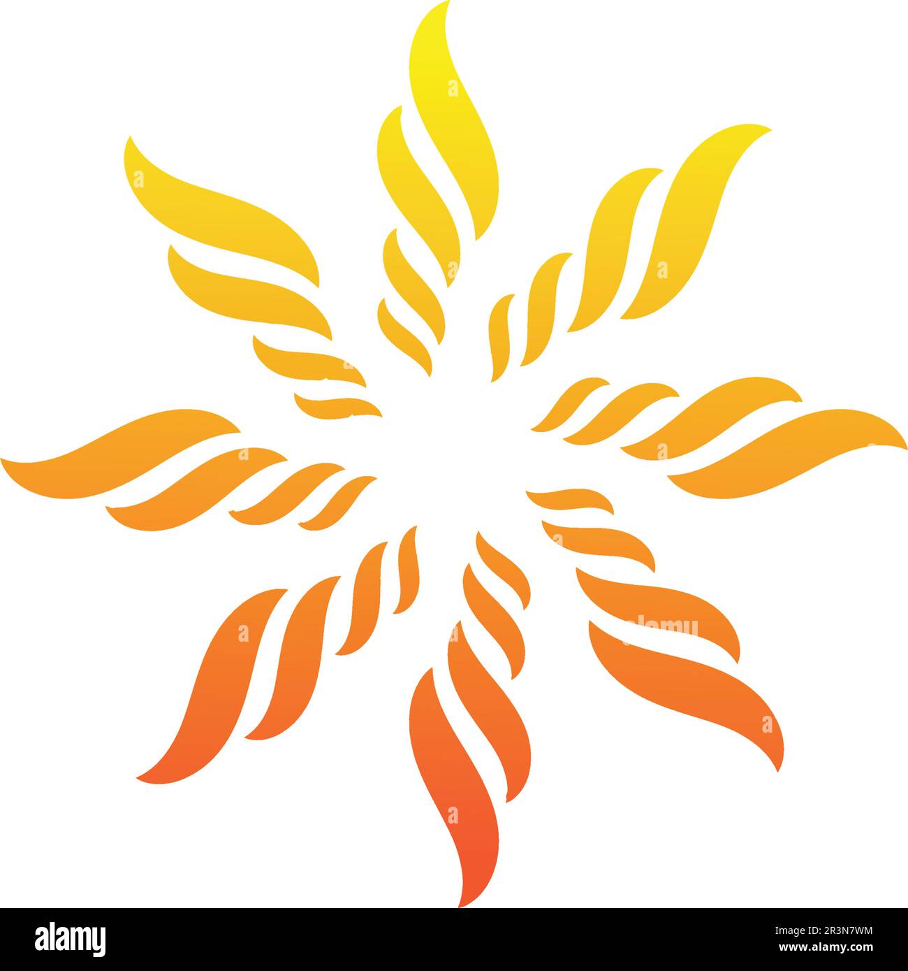 Sun logo and symbols star icon web Vector Stock Vector Image & Art - Alamy