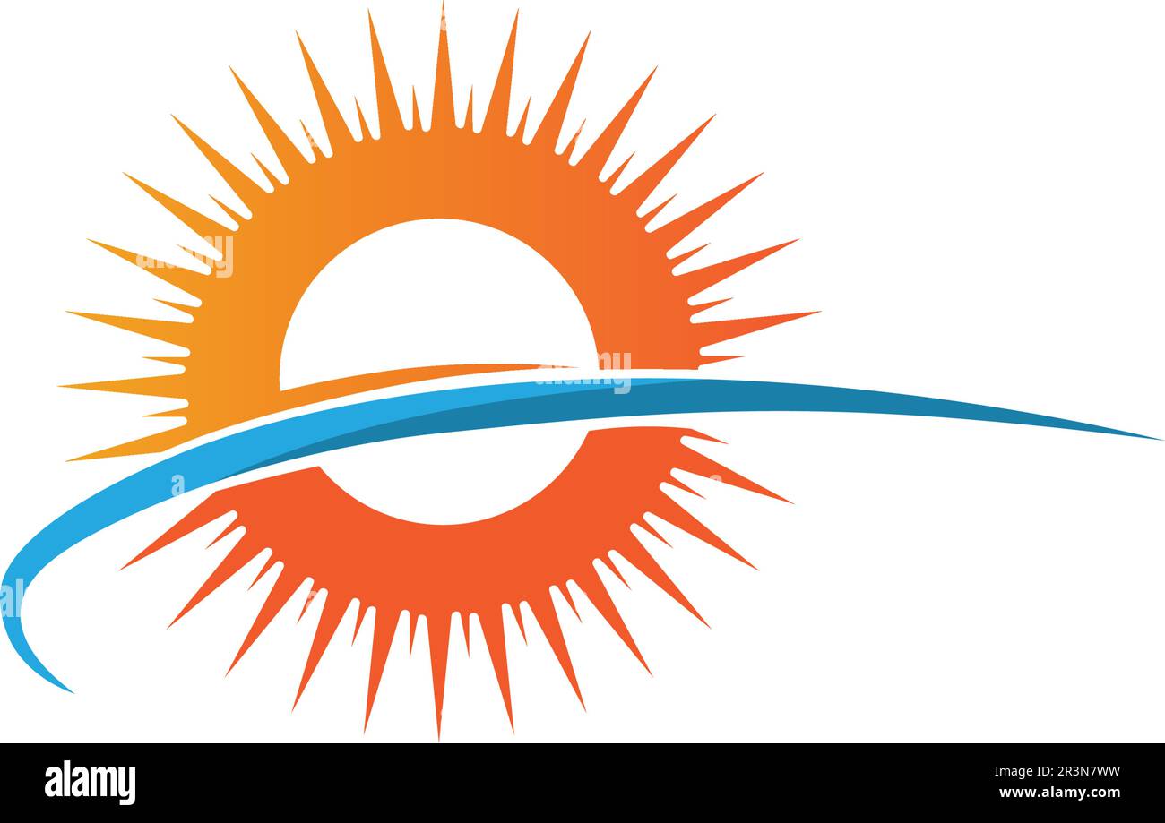 Sun logo and symbols star icon web Vector Stock Vector Image & Art - Alamy