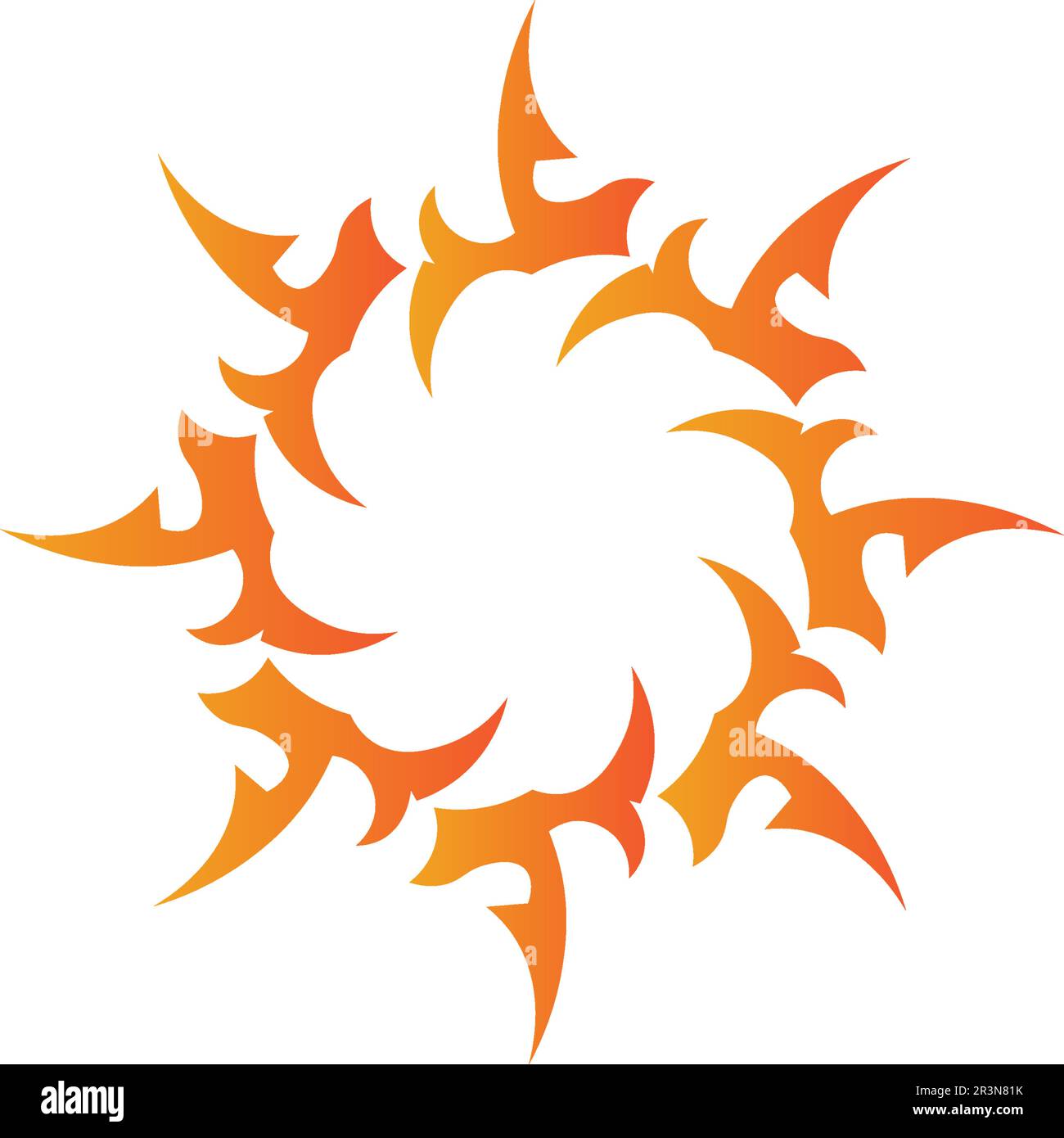 Sun logo and symbols star icon web Vector Stock Vector Image & Art - Alamy