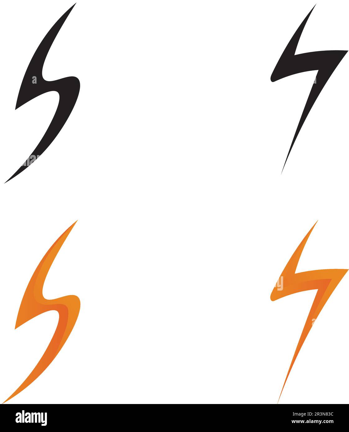 bolt electric Vector lightning icon logo and symbols Stock Vector Image ...