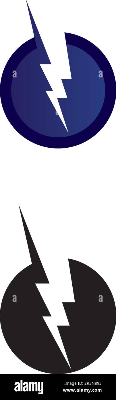 bolt electric Vector lightning icon logo and symbols Stock Vector Image ...